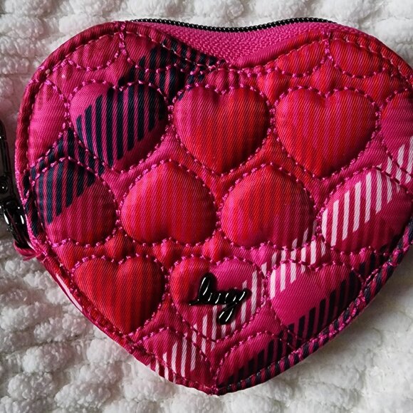 lug | Bags | Lug Pink And Black Heart Mini Bag | Poshmark